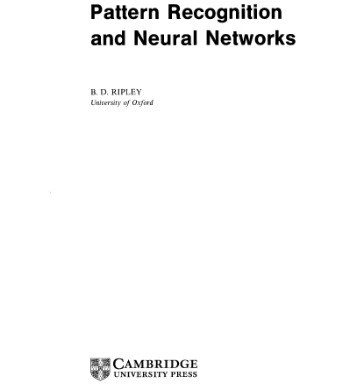 خرید و قیمت دانلود کتاب Pattern Recognition and Neural Networks First Edition | ترب