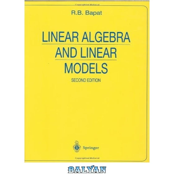 خرید و قیمت دانلود کتاب Linear Algebra And Linear Models ترب
