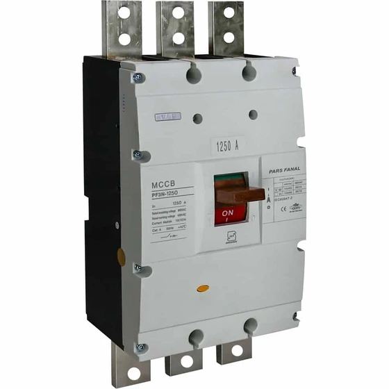 خرید و قیمت کلید اتوماتیک 1250 آمپر(فیکس) غیرقابل تنظیم حرارتی-مغناطیسی پارس فانال-PF3N | ترب