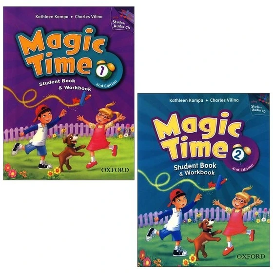 خرید و قیمت پک دو جلدی کتاب مجیک تایم ویرایش دوم Magic Time 1 2nd Edition وزیری | ترب