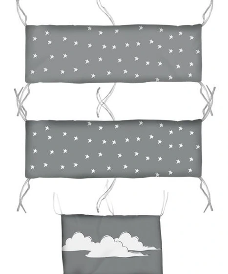 خرید و قیمت محافظ تخت کودک طرح ابر و ستاره | ترب