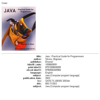 خرید و قیمت دانلود کتاب Java: Practical Guide for Programmers (The Practical Guides) 2003 | ترب