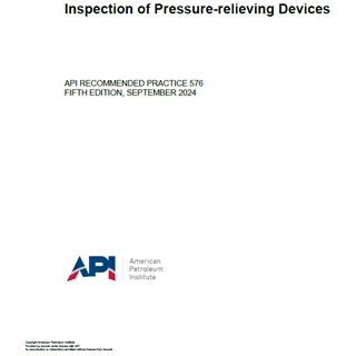 خرید و قیمت API RP 576- 2024- Inspection of Pressure-relieving Devices- دانلود استاندارد بازرسی ...