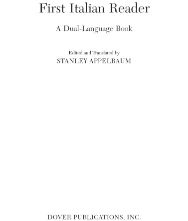 خرید و قیمت دانلود کتاب First Italian reader: a dual-language book | ترب