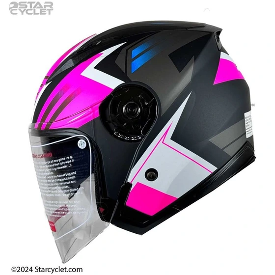 خرید و قیمت کلاه کاسکت بدون فک DA1 مدل 402 windy-pink | ترب