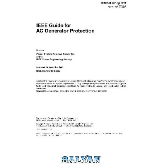 خرید و قیمت دانلود کتاب C37.102-1995 (R IEEE Guide for AC Generator Protection) | ترب