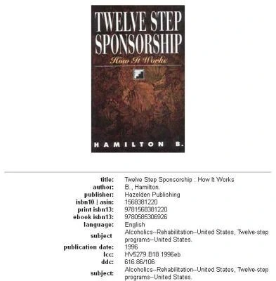 خرید و قیمت دانلود کتاب Twelve Step Sponsorship: How It Works 1996 | ترب