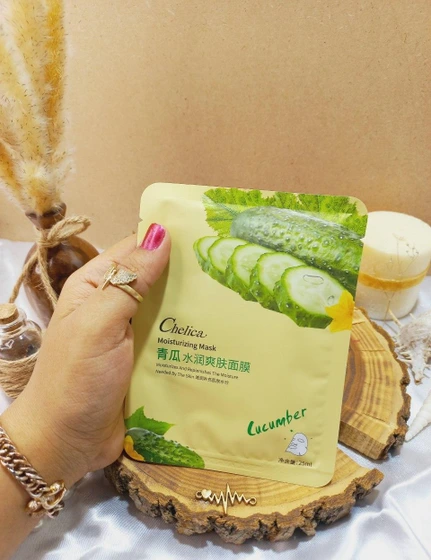 خرید و قیمت ماسک ورقه ای Chelica مدل خیار حجم 25 گرمی کد SLK86230 | ترب