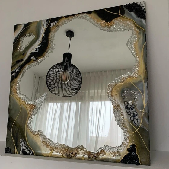 خرید و قیمت آینه مدرن دکوراتیو بزرگ سالنی | ترب