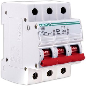 خرید و قیمت فیوز مینیاتوری سه پل 40 آمپر دنا الکتریک مدل B40-6K-3P | ترب