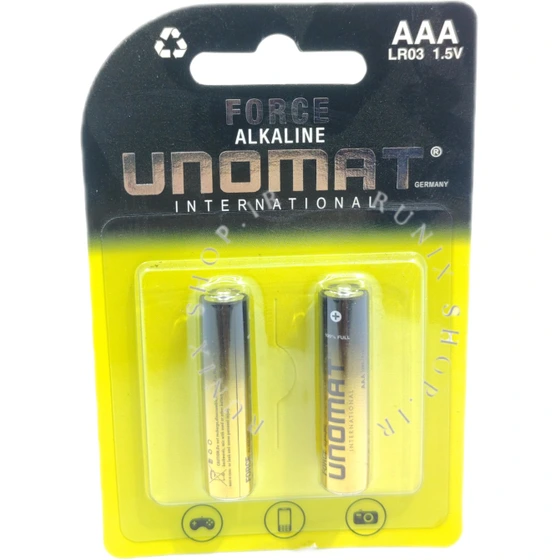 خرید و قیمت باطری نیم قلم 2 تایی ALKALINE UNOMAT | ترب