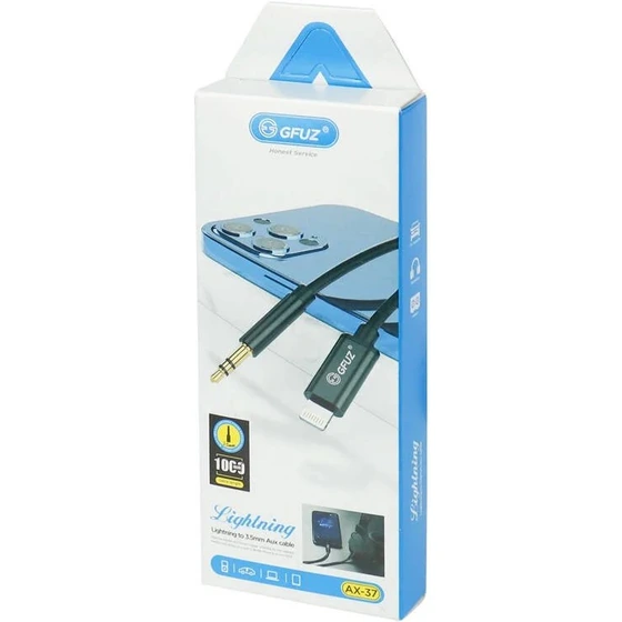 خرید و قیمت کابل تبدیل لایتنینگ به AUX مدل GFUZ AX-37 | ترب