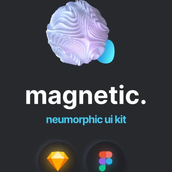 خرید و قیمت دانلود پروژه لایه باز فیگما و یو آی کیت Magnetic UI Kit | ترب