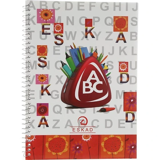 خرید و قیمت دفتر زبان سیمی 80 برگ اسکاد طرح Alphabet کد 1003 | ترب