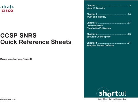 خرید و قیمت دانلود کتاب CCSP SNRS Quick Reference Sheets 2008 | ترب