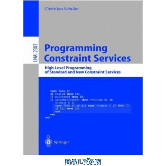 خرید و قیمت دانلود کتاب Programming Constraint Services High Level