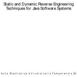 خرید و قیمت دانلود کتاب Static And Dynamic Reverse Engineering Techniques for Java Software ...