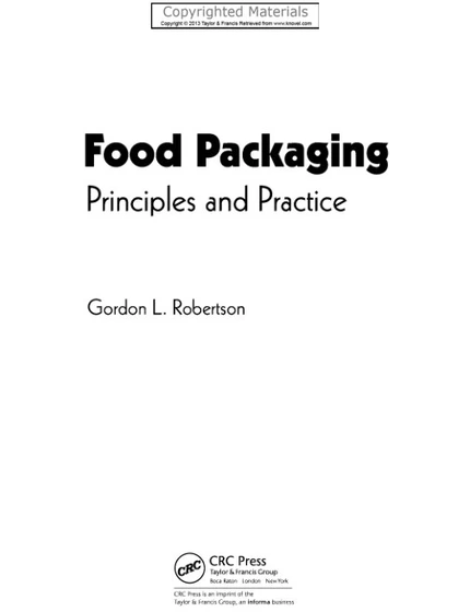 خرید و قیمت کتاب Food Packaging – Principles and Practice (نسخه کامل) | ترب