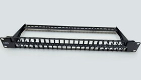 خرید و قیمت NEO 48 Port Unloaded Patch Panel with Rear Wire Manager | ترب