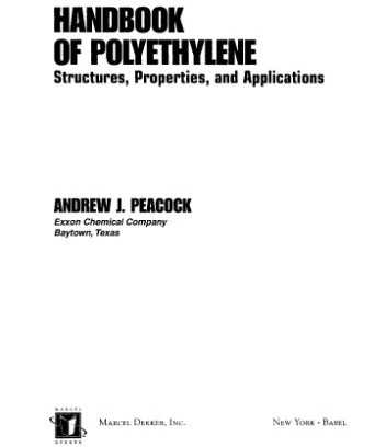 خرید و قیمت دانلود کتاب Handbook of Polyethylene: Structures ...