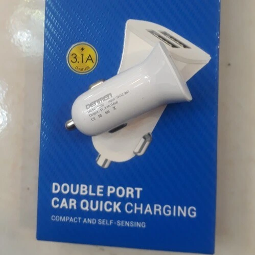 خرید و قیمت شارژر فندکی 3.1 Denmen دارای دو خروجی فست شارژ | ترب