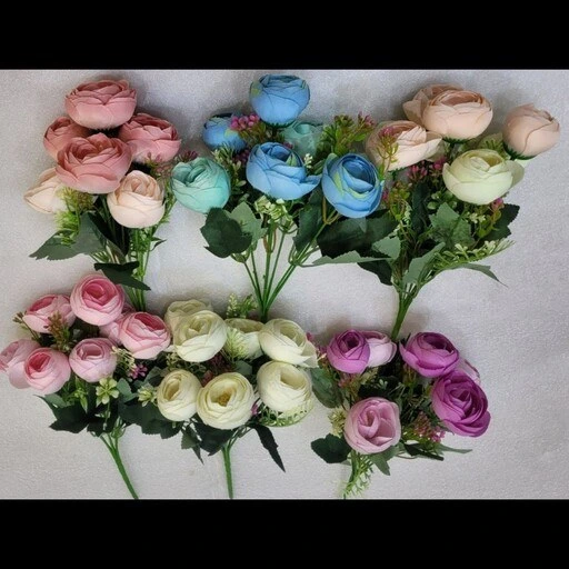 خرید و قیمت دسته گل های بوته ای نسترن ،در دومدل ریز و سایز متوسط 21گل و ...