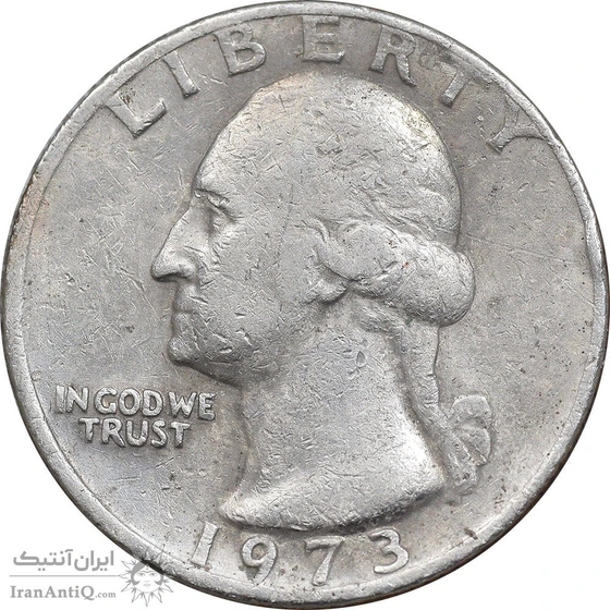 خرید و قیمت سکه کوارتر دلار 1973 واشنگتن - EF40 - آمریکا | ترب