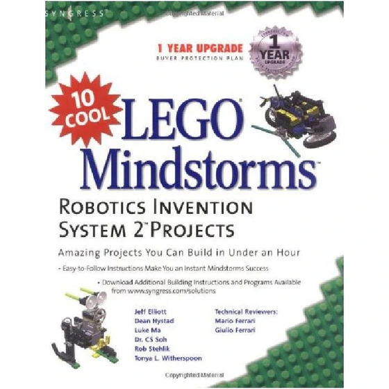 خرید و قیمت دانلود کتاب 10 Cool Lego Mindstorms Robotics Invention System 2 Projects Amazing