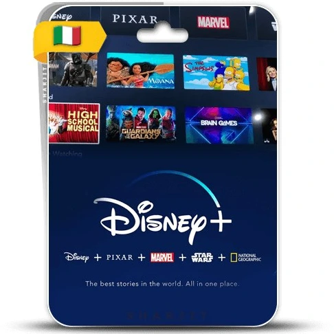 خرید و قیمت گیفت کارت دیزنی پلاس ایتالیا - Disney Plus Gift Card Italy ...