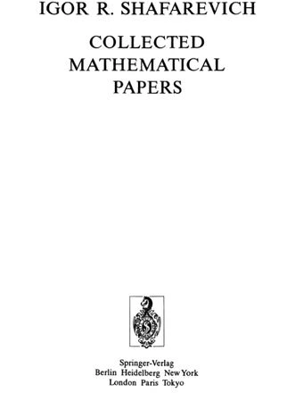 خرید و قیمت دانلود کتاب Igor R. Shafarevich Collected Mathematical ...