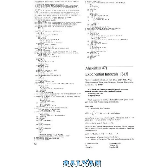 خرید و قیمت دانلود کتاب Gautschi Algorithm 471 Exponential Integrals ترب