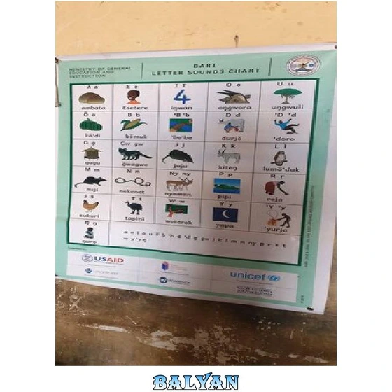 خرید و قیمت دانلود کتاب Bari letters sounds chart | ترب