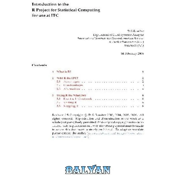 خرید و قیمت دانلود کتاب Introduction to the R Project for Statistical Computing | ترب
