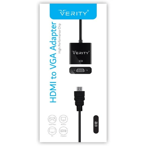 خرید و قیمت تبدیل وریتی HDMI TO VGA ADAPTER VERITY | ترب