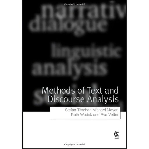 خرید و قیمت کتاب زبان اصلی Methods Of Text And Discourse Analysis اثر