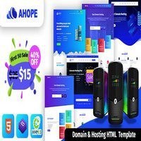 خرید و قیمت قالب HTML هاستینگ Ahope سازگار با WHMCS | ترب