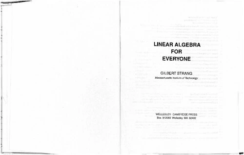 خرید و قیمت دانلود کتاب Linear Algebra for Everyone 2020 | ترب