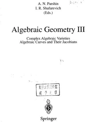 خرید و قیمت دانلود کتاب Algebraic geometry III. Complex algebraic ...