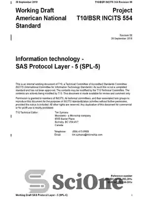 خرید و قیمت دانلود کتاب SAS Protocol Layer – 5 (SPL-5 r06) – لایه پروتکل SAS – 5 (SPL-5 r06) | ترب