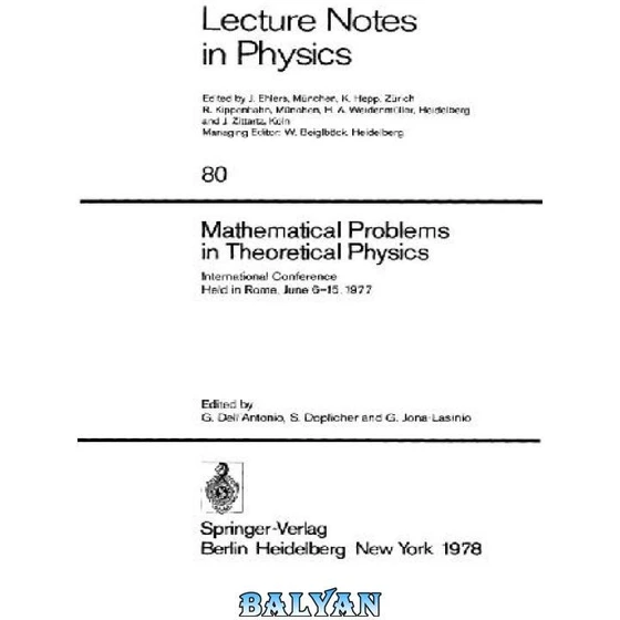 خرید و قیمت دانلود کتاب Mathematical problems in theoretical physics. Proc. Rome | ترب
