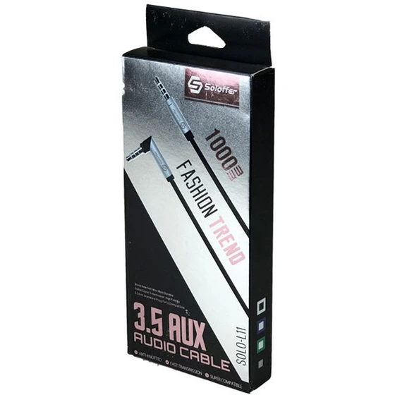 خرید و قیمت کابل AUX انتقال صدای SOLOFFER مدل SOLO-L11 | ترب