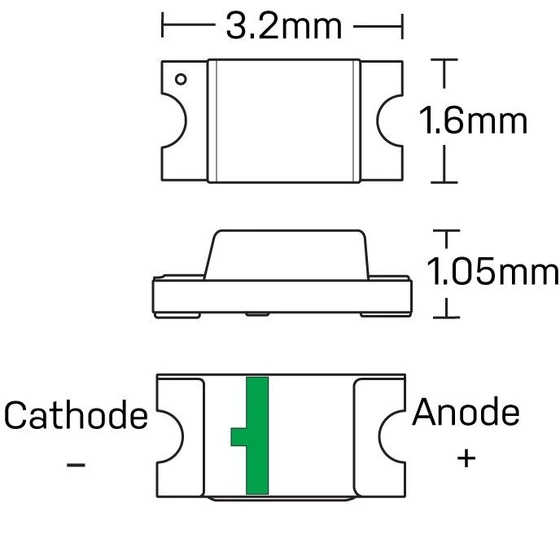 خرید و قیمت LED RED 1206 | ترب