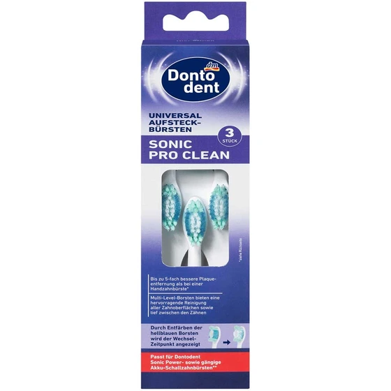 خرید و قیمت یدک مسواک برقی دنتودنت 3 عددی Dontodent Sonic Pro Clean | ترب