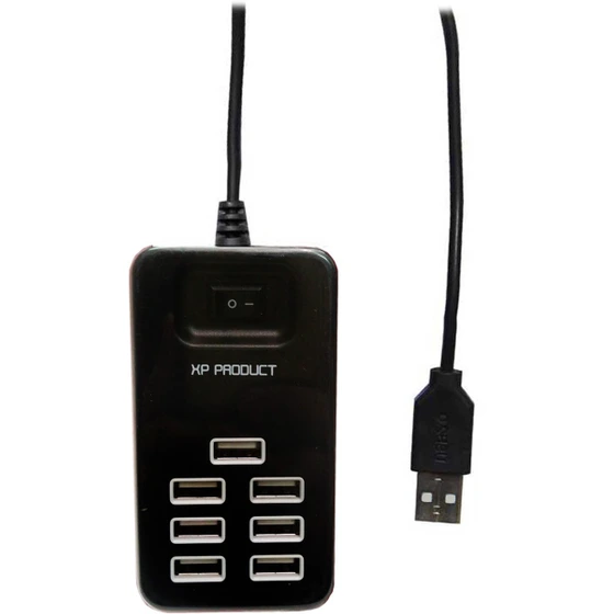 خرید و قیمت هاب USB هفت پورت اکس پی پروداکت مدل XP-H810 | ترب