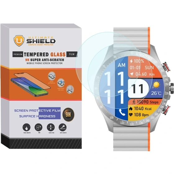 خرید و قیمت محافظ صفحه نمایش شیشه‌ای آلتیمیت شیلد مدل SH-UL مناسب برای ساعت هوشمند گلوریمی M2 ...