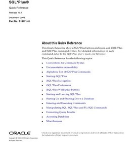 خرید و قیمت دانلود کتاب SQL Plus quick reference Version 2.0., Rev. March 1988 | ترب