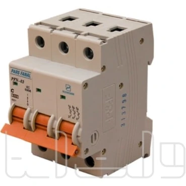 خرید و قیمت کلید مینیاتوری پارس فانال 3 پل 3 فاز 63 آمپر 6 کیلو آمپر PFN-63-C63 | ترب
