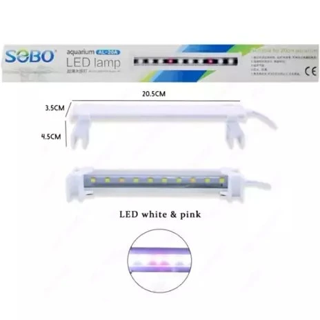 خرید و قیمت لامپ ال ای دی نور آکواریوم سوبو Sobo AL-20A | ترب
