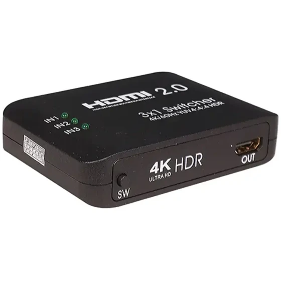 خرید و قیمت سوییچ 3 پورت HDMI VER2-4K برند KNET PLUS مدل KP-SWHD2003 | ترب