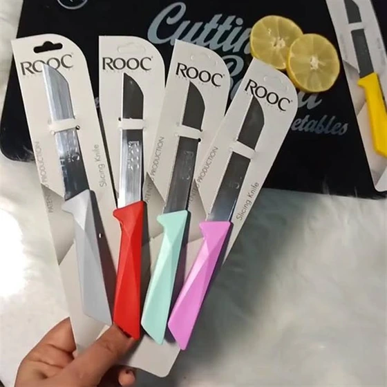 خرید و قیمت فروش عمده چاقو تک دسته الماسی ROOC | ترب